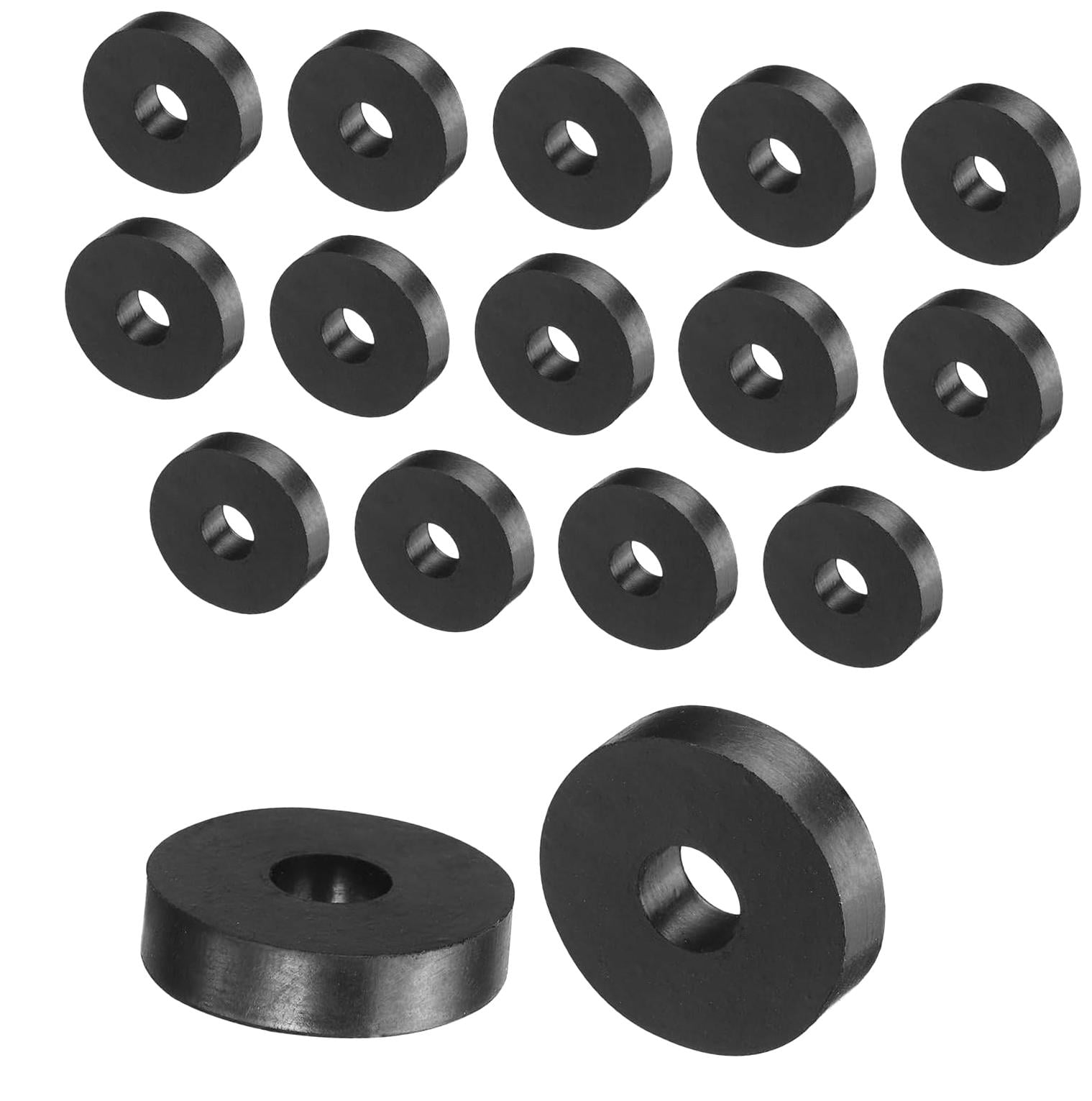Fuliko 16 Pieces Rubber Spacers 30mm OD, 10mm ID, 7mm Thickness Round ...
