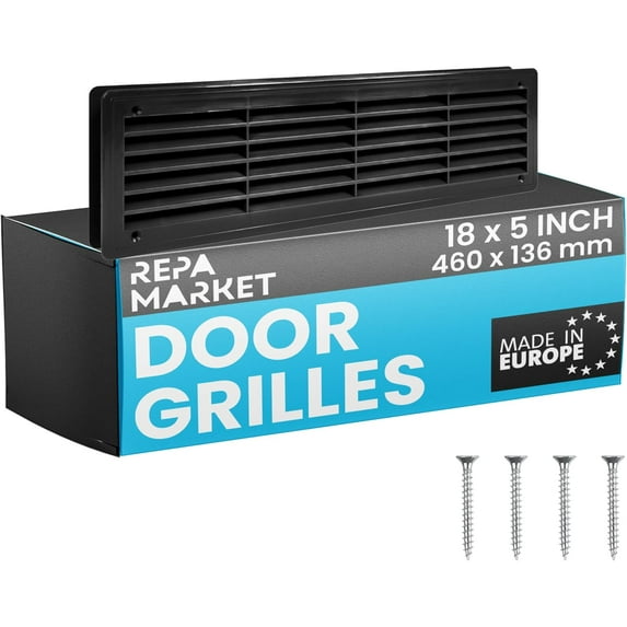 Fuliko 18" 5" Inch (Outer Size) Plastic Louvered Door Vents for ...