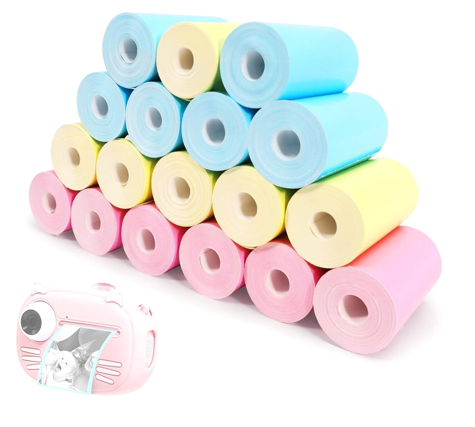 Fuliko 18 Rolls Camera Refill Printing Paper, Camera Thermal Paper ...