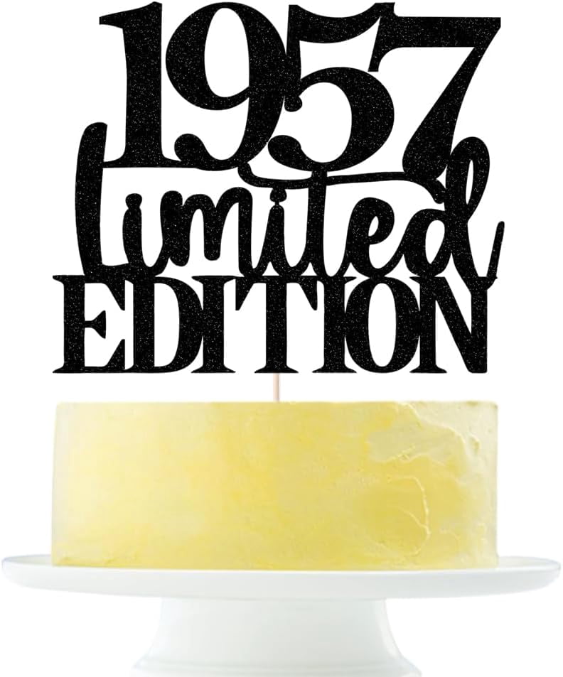 Fuliko 1957 cake topper 68th birthday cake topper and 68 years old ...