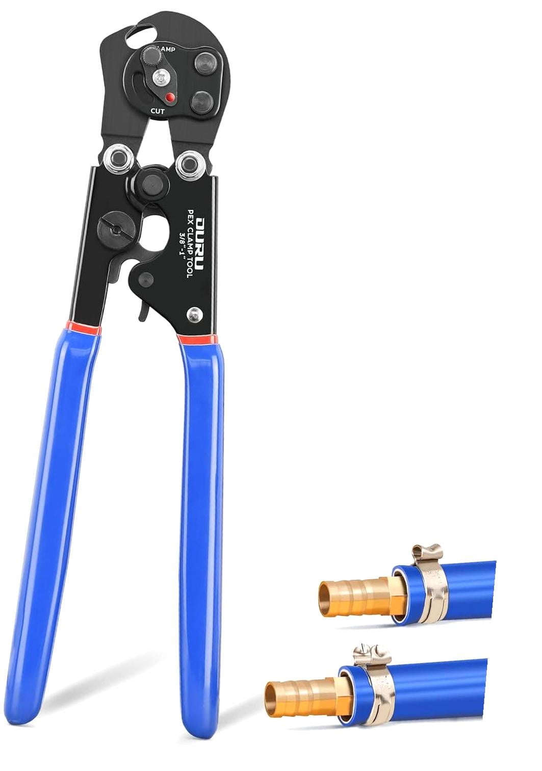 Fuliko 2 IN 1 Ratchet Pex Crimping Tool Pliers Cinch and Remove Combo ...