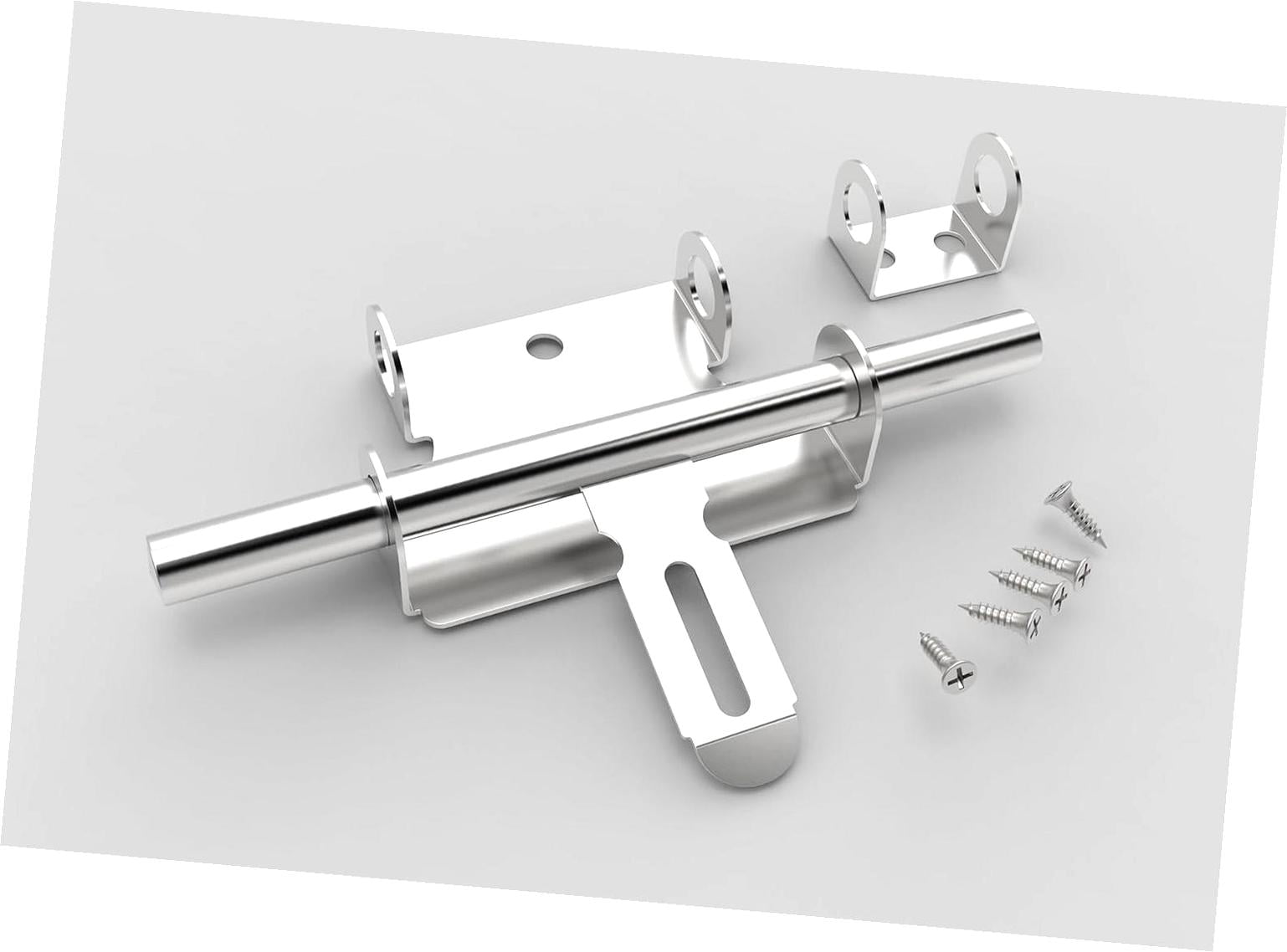 Fuliko 2.6in Sliding Bolt Gate Metal Lock for Wooden Barn Doors and ...