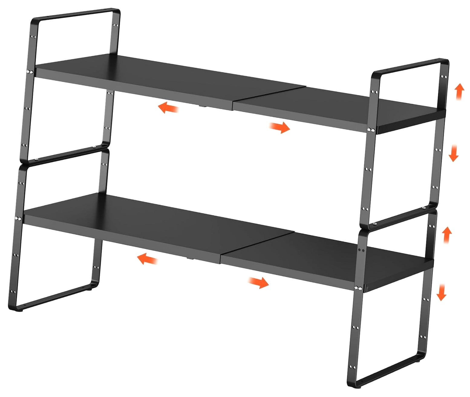 Fuliko 2-Pack 16.5-27 Inch Expandable Cabinet Organizers, Stackable ...