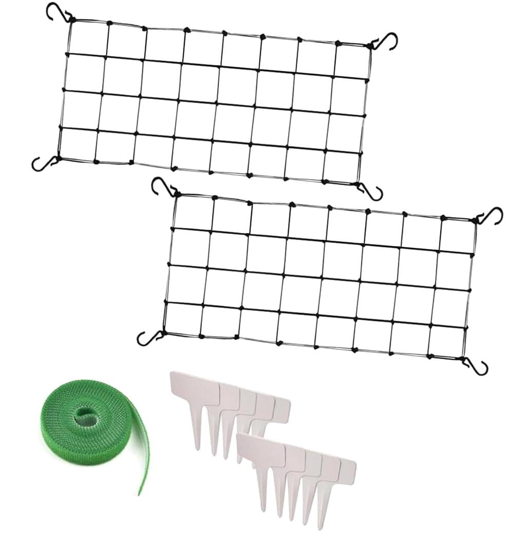 Fuliko 2-Pack 2x4 FT Scrog Net for Grow Tent Elastic Trellis with ...