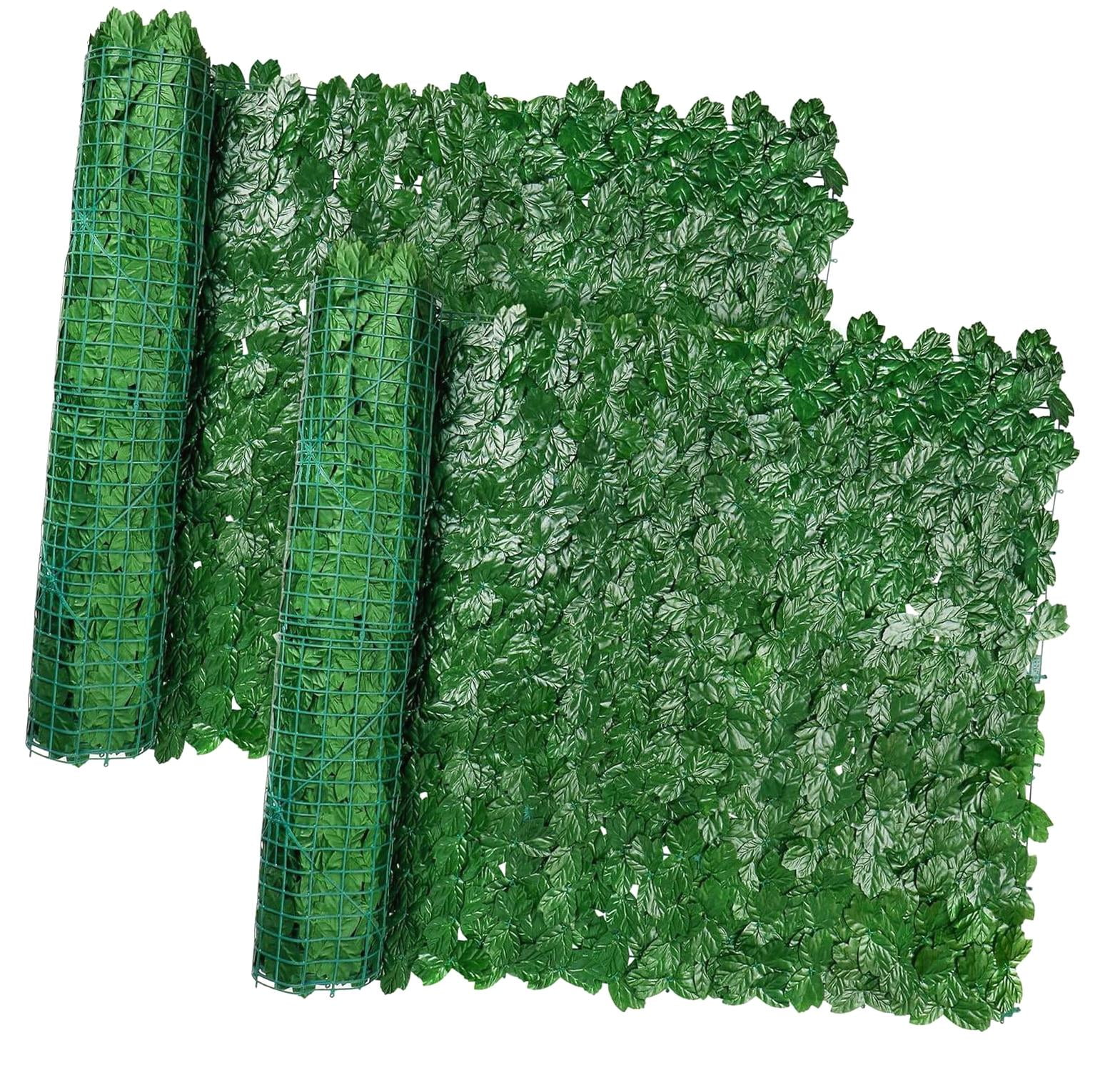 Fuliko 2-Pack 39x118in Artificial Ivy Fence Screen, Ultra-Dense Foliage ...