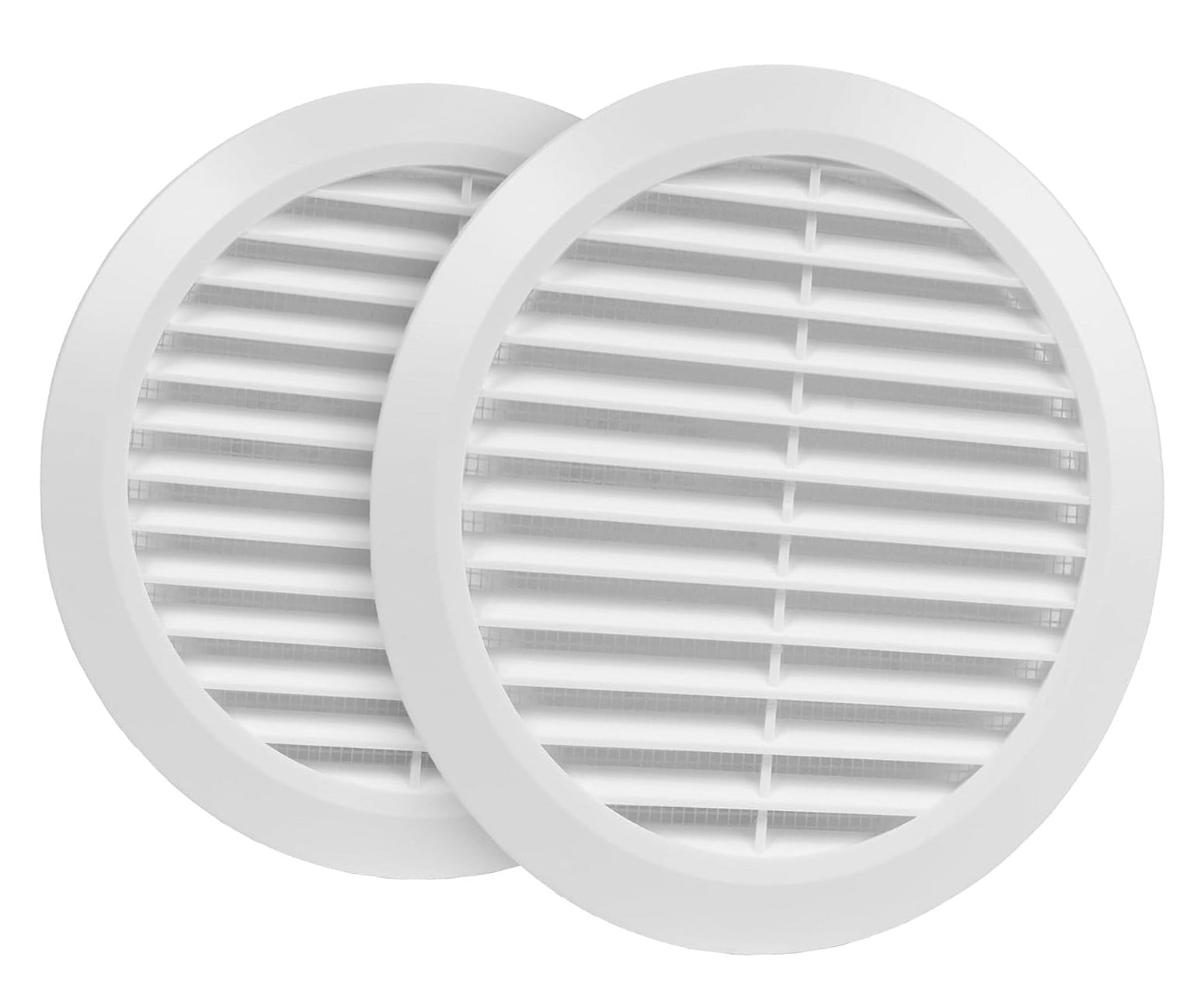 Fuliko 2-Pack 6 Inch White Plastic Vent Cover Register/Return Air Vent ...