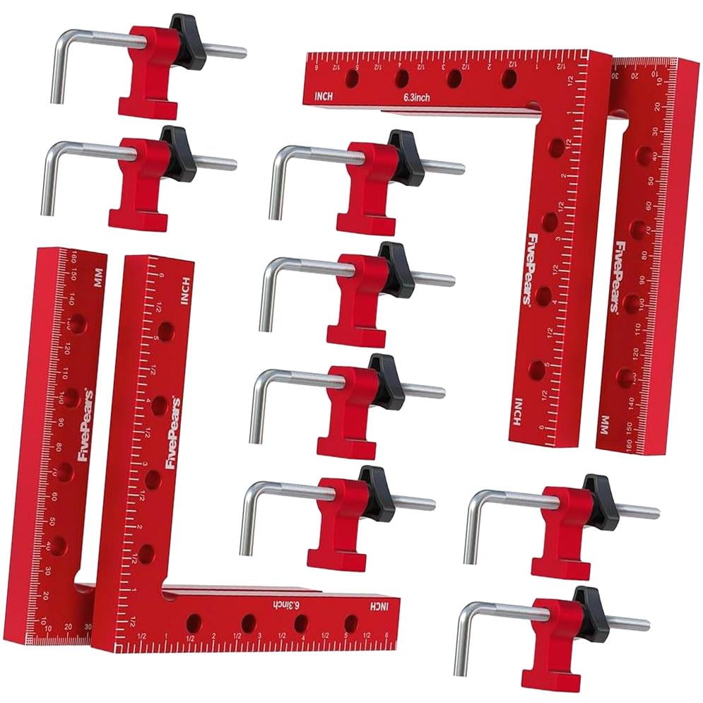 Fuliko 2 Pack 90 Degree Positioning Square Clamps Set for Woodworking ...