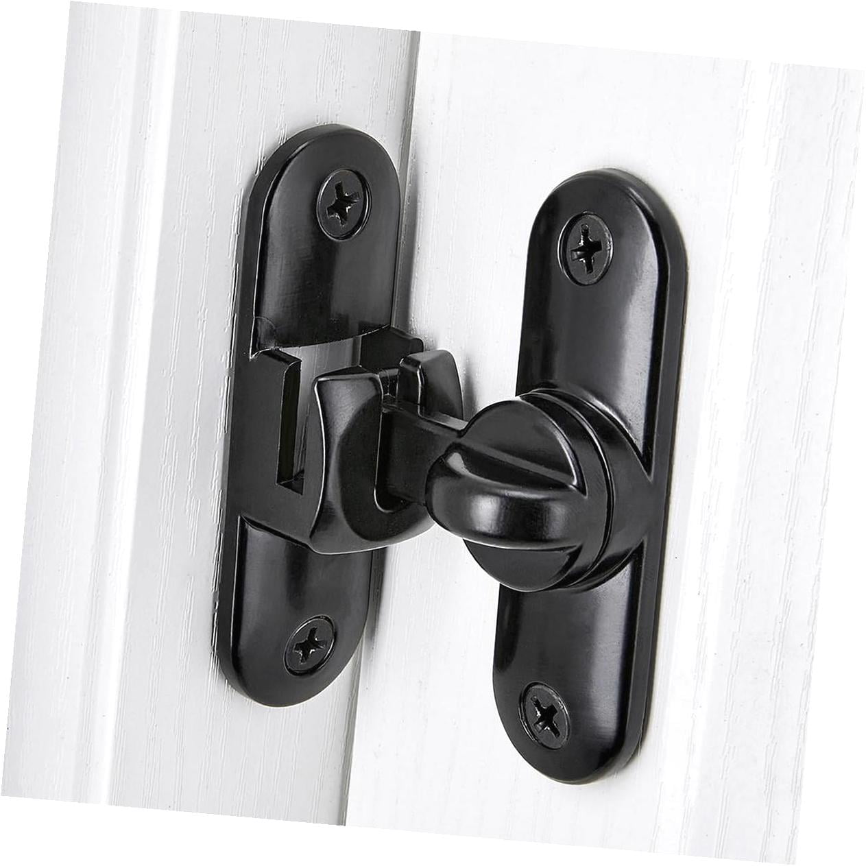 Fuliko 2 Pack Barn Door Latches - Adjustable 90/180 Degree Security ...