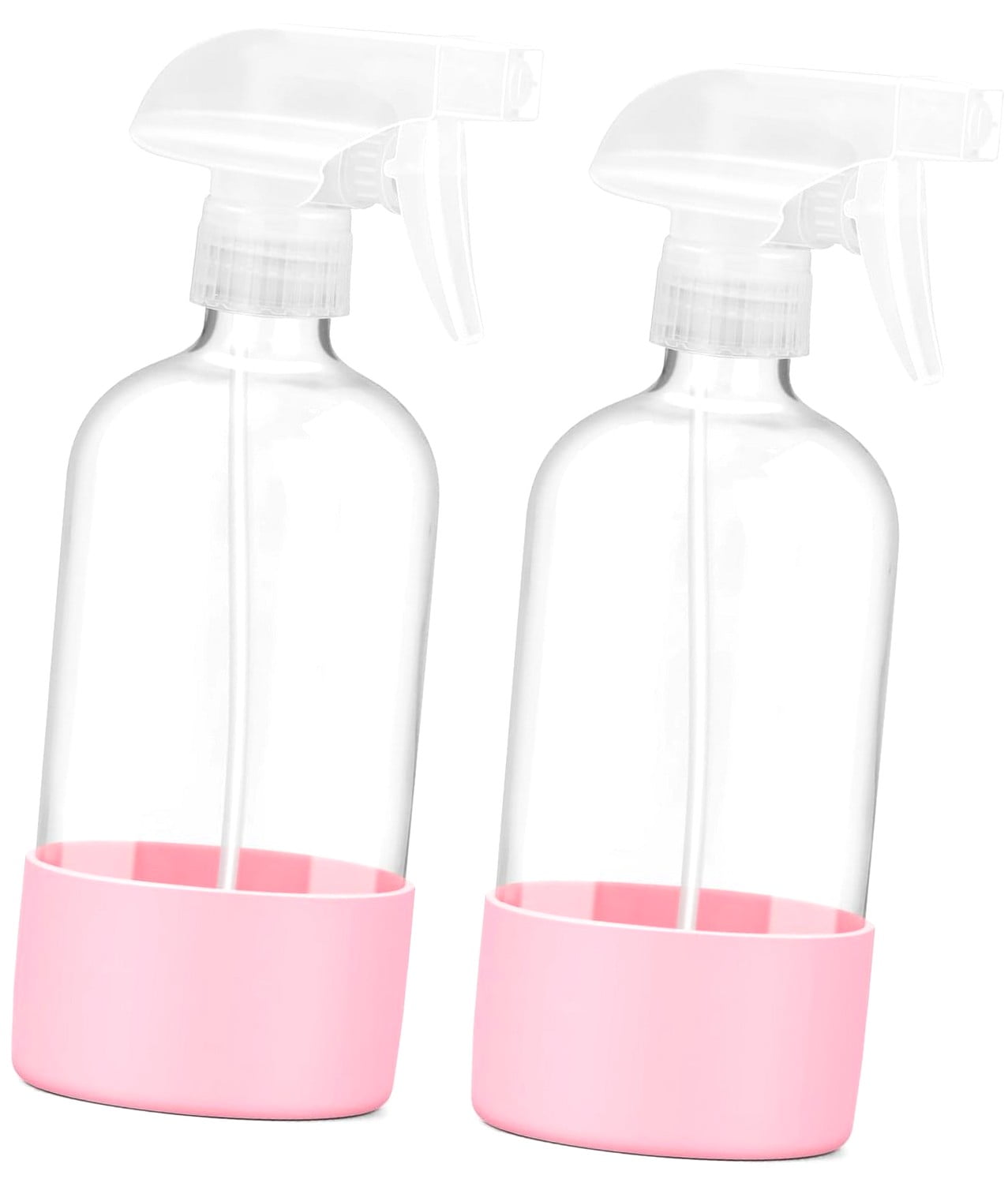 Fuliko 2 Pack Bottles with Sleeve, 16 oz Empty Refillable Containers ...