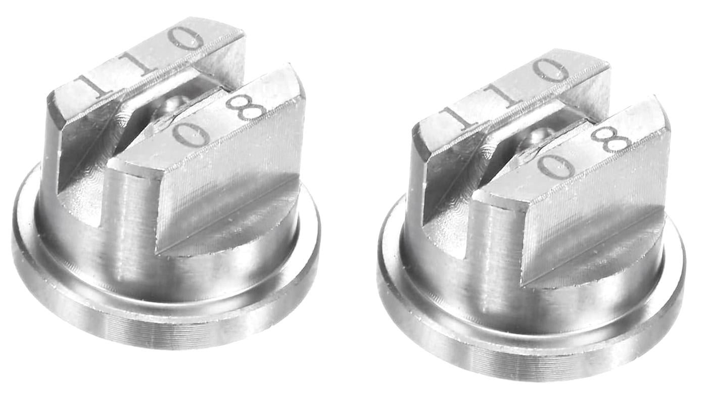 Fuliko 2-Pack Flat Fan Spray Tip, 110 Degree Stainless Steel Sprayer ...