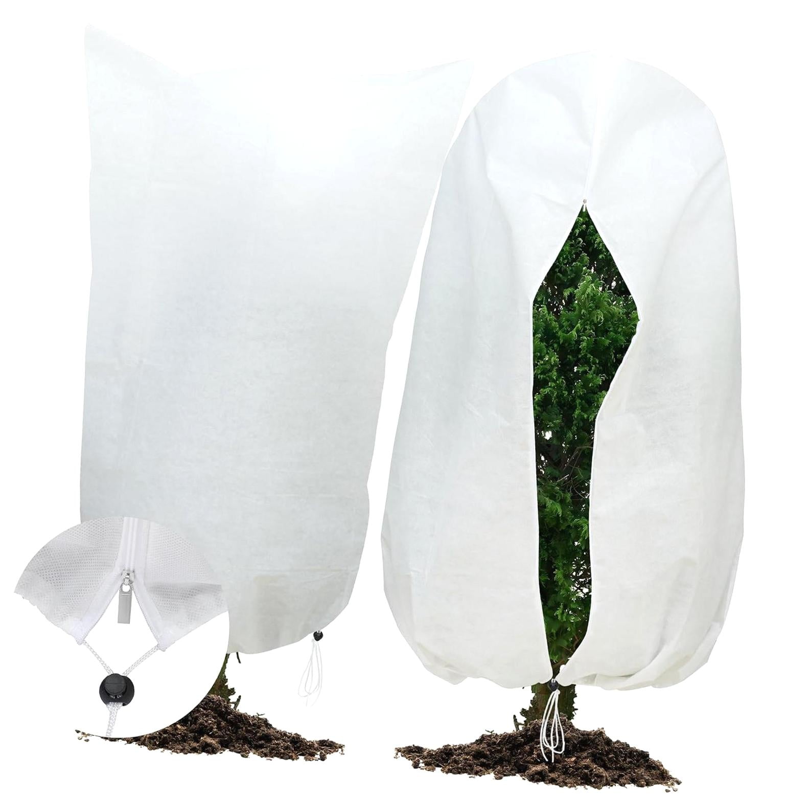 Fuliko 2-Pack Large Plant Covers for Freeze Protection, 80"W x 90"H ...
