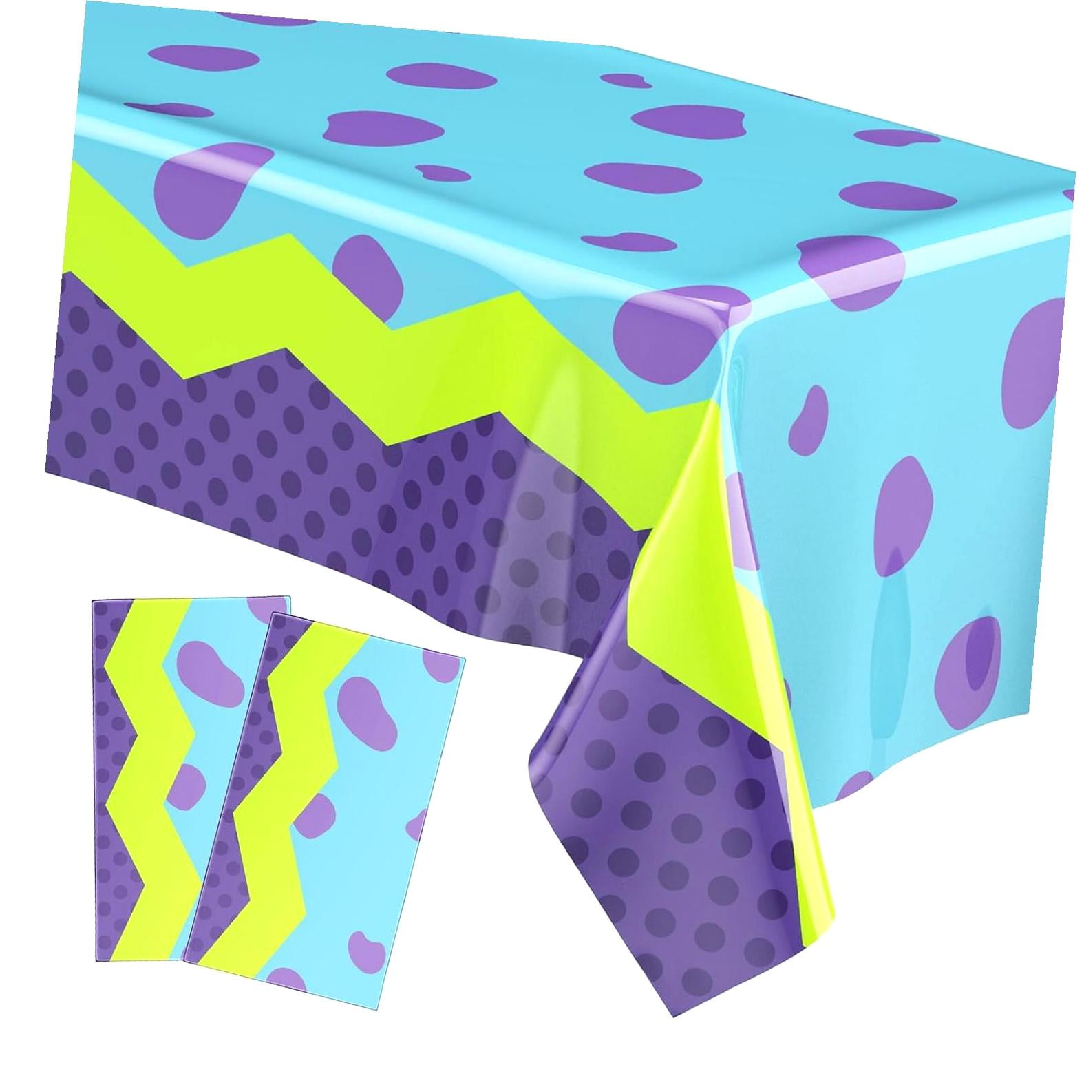 Fuliko 2-Pack Monster Birthday Party Tablecloths, 54 x 108 Inch Plastic ...
