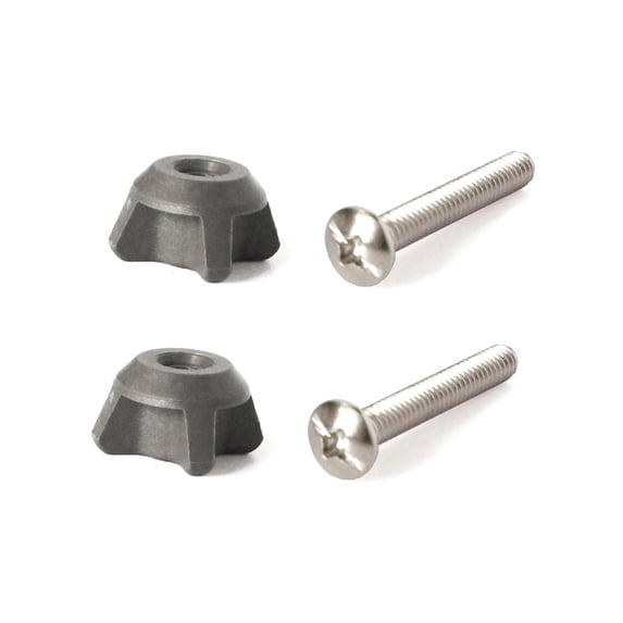 Fuliko 2-Pack Toilet Seat Mounting Screws with Hinges for Top Mount ...