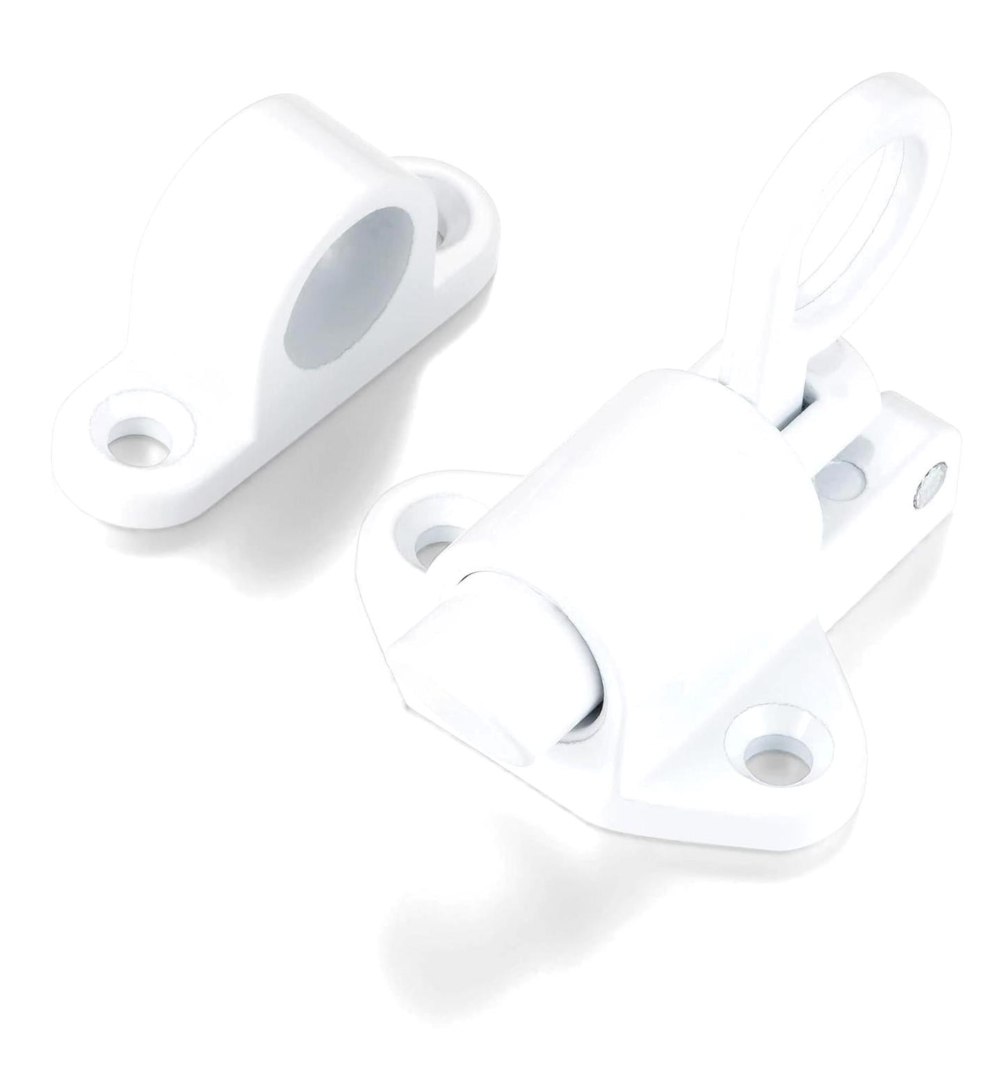 Fuliko 2 Packs Self-Closing Latches, Spring Door Lock, Resilient Bolt ...