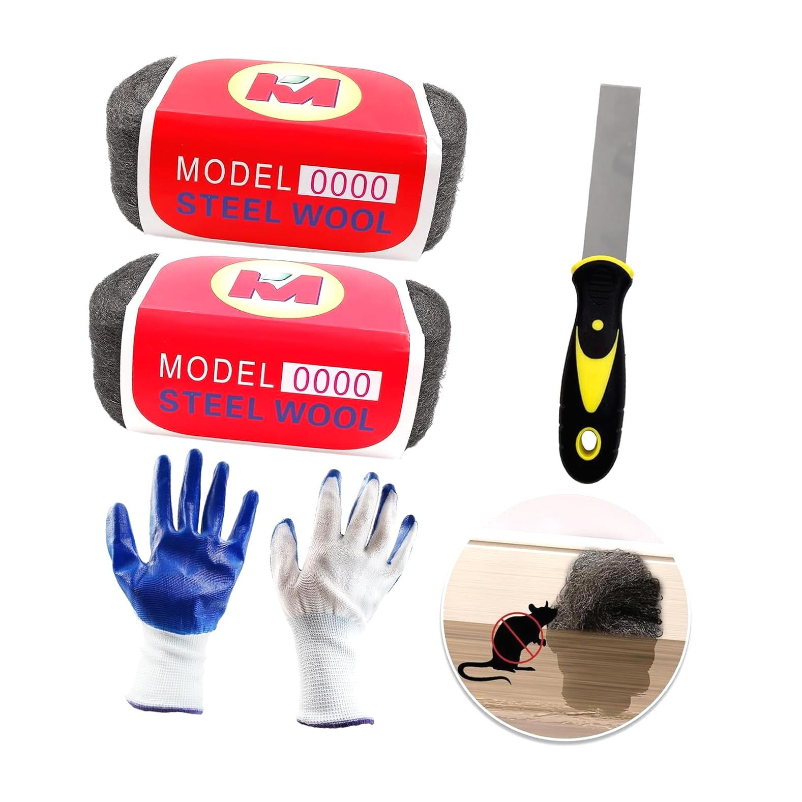 Fuliko 2-Piece Steel Rodent Barrier Kit with Gloves and Wide Contact ...