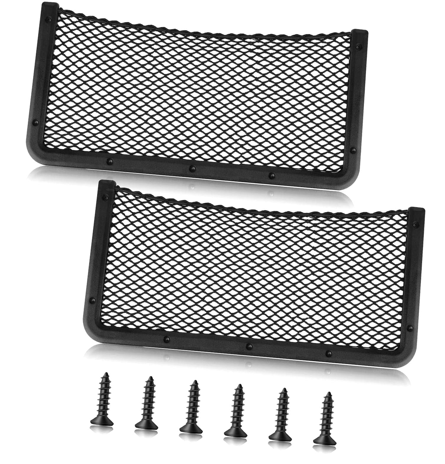 Fuliko 2 Pieces ABS Plastic Frame Automotive Cargo Car Net Pocket Phone ...