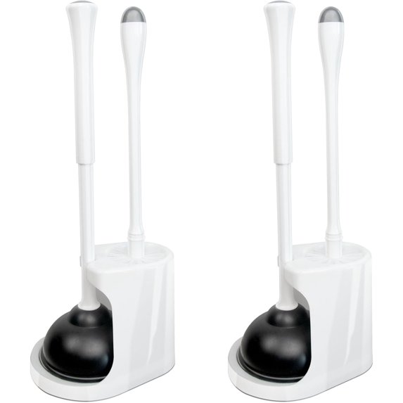 Fuliko 2 Set Toilet and Plunger Set, Toilet and Holder Set, Toilet Bowl ...