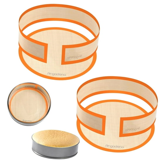 Fuliko 2 pack Baking Mat for Springform Pan 9 inch, Prevents Cake from ...