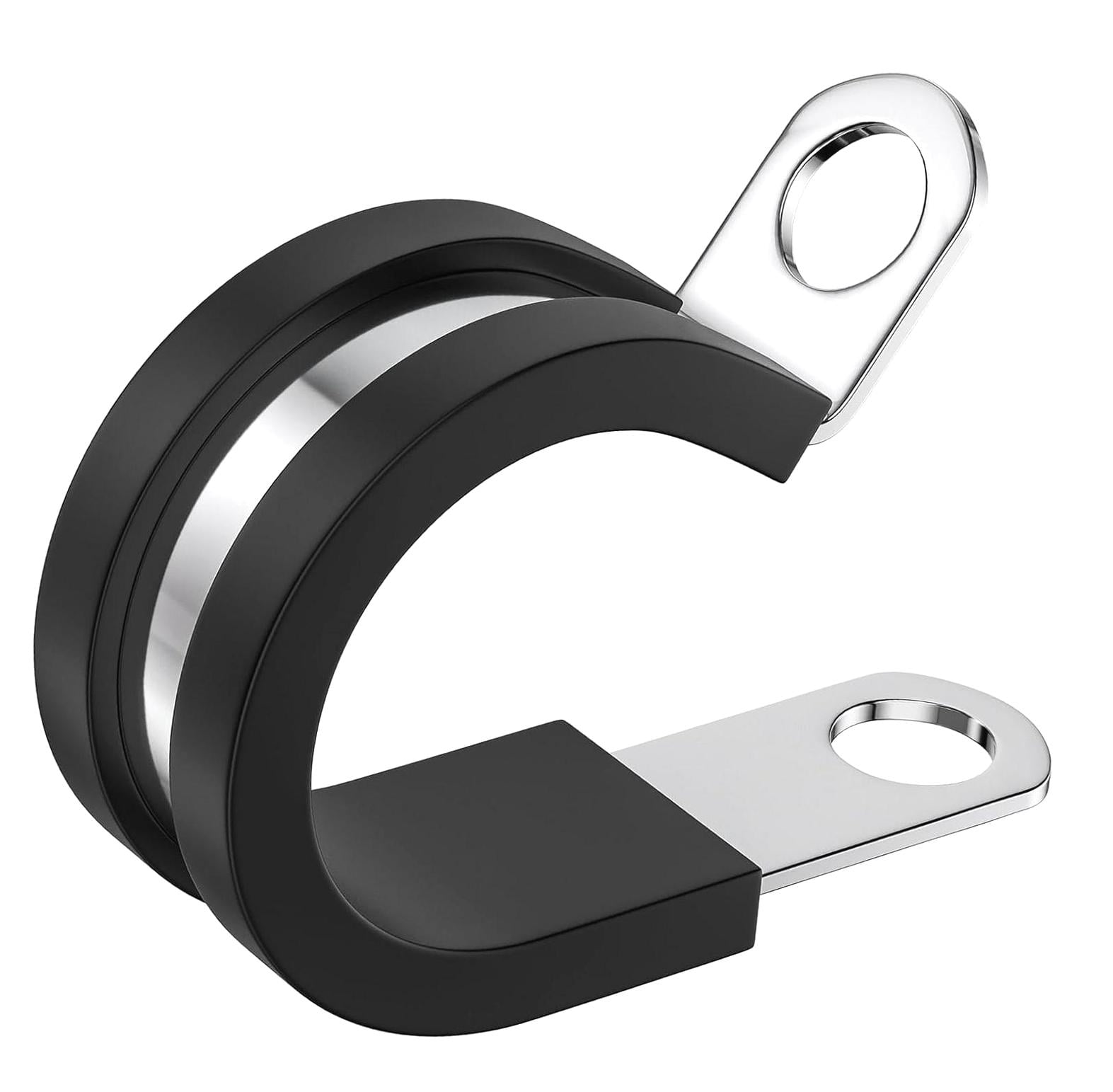 Fuliko 20 Pieces 1 Inch Cable Clamps, Made of 304 Stainless Steel ...