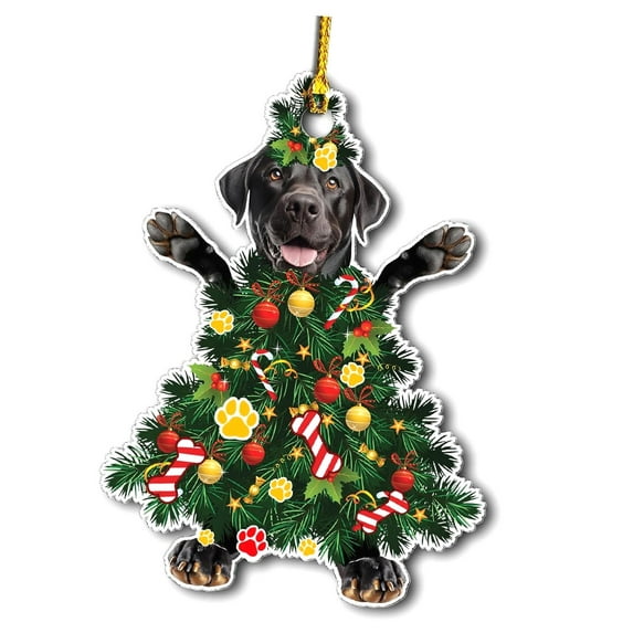 Fuliko 2025 Labrador Retriever Adorable Dressed as Christmas Tree and ...