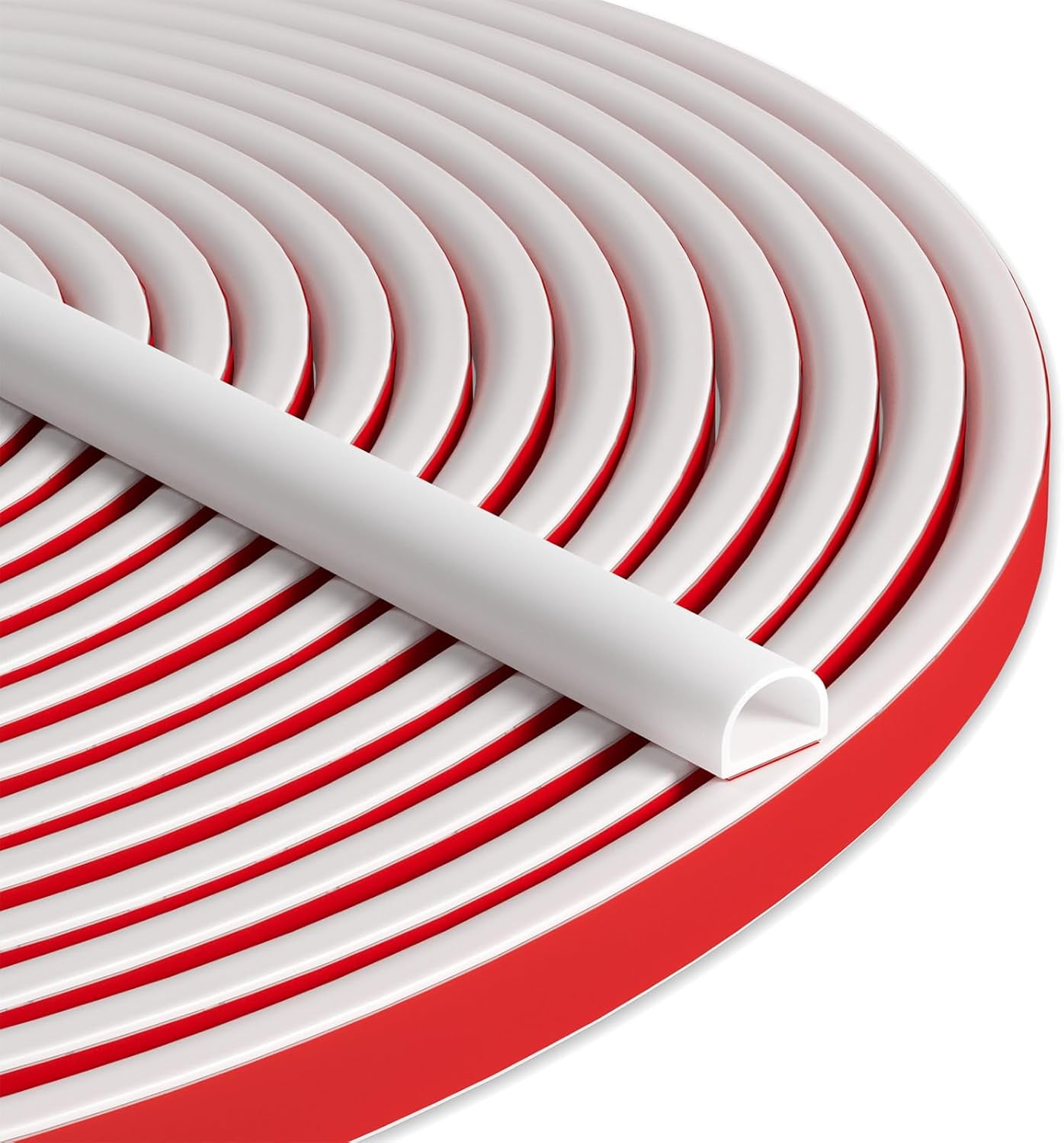 Fuliko 20FT Weather Stripping Door Seal Weather Strip D Shaped Seal ...