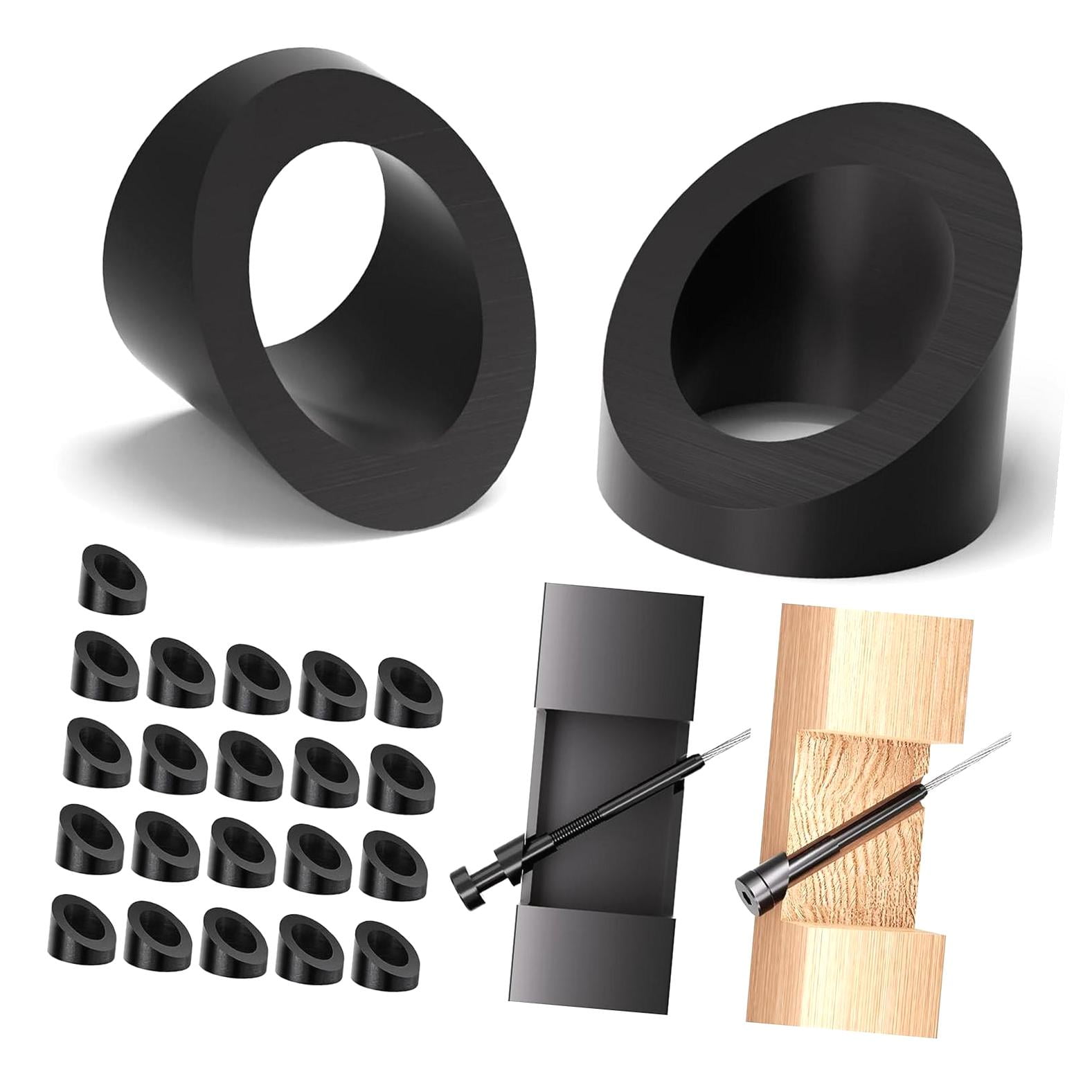 Fuliko 21-Piece PVD 33° Beveled Washers for Stair Cable Railing, Marine ...