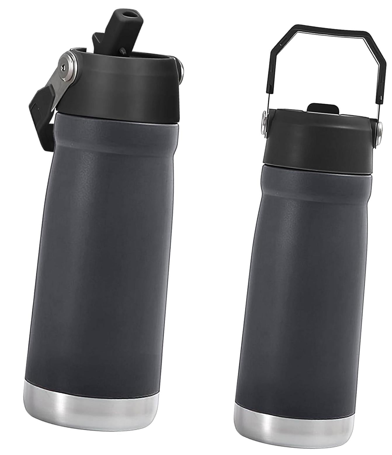 Fuliko 22oz 18 Ounce Hydration Flask With Straw Top And Carry Handle ...