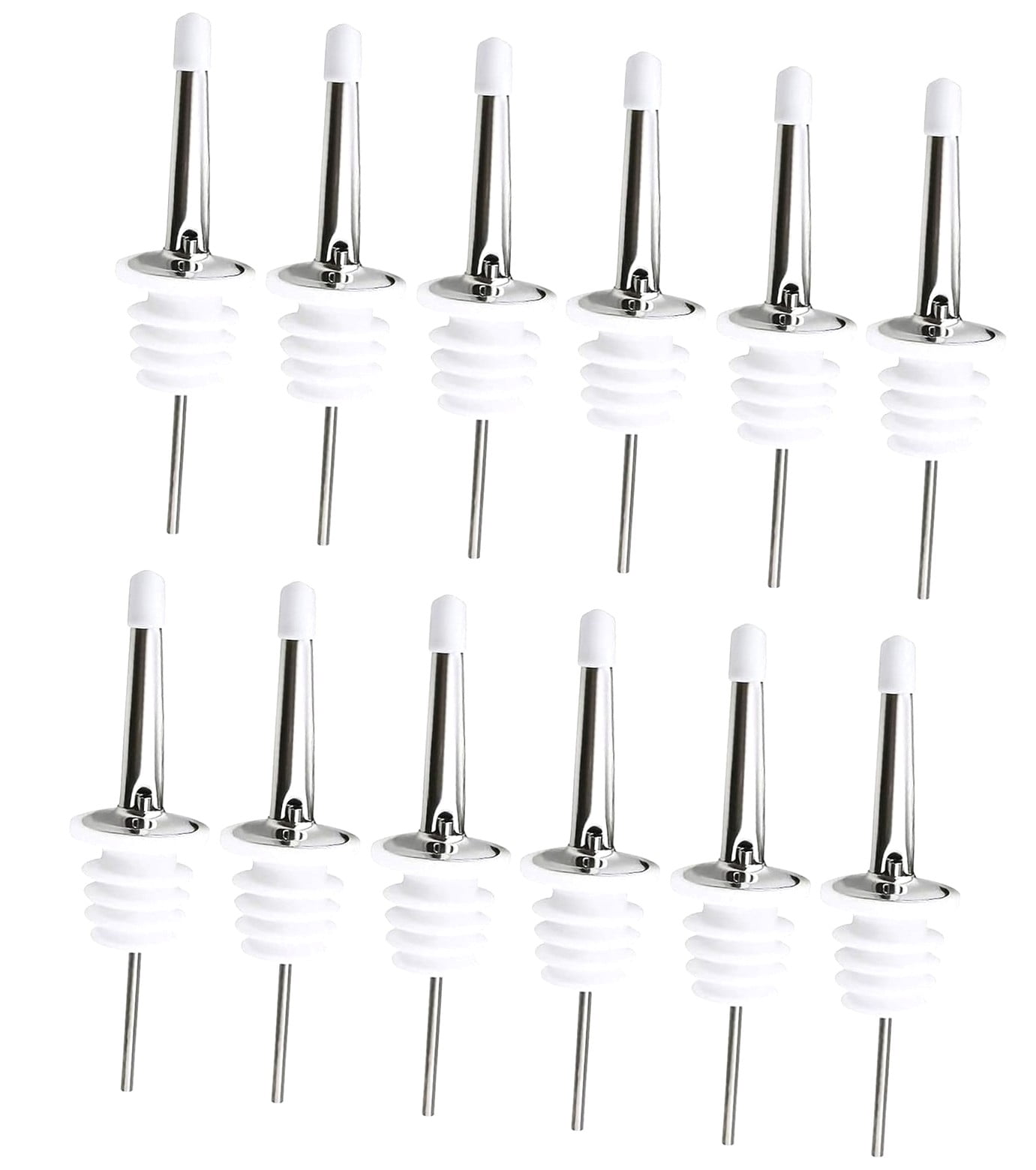 Fuliko 24 Pack Pour Spouts Set steel spout and Pourers Dust Caps Covers ...