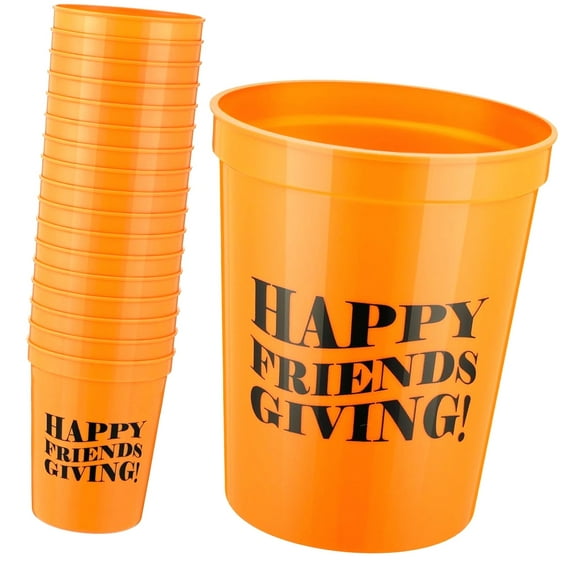 Fuliko 24 Pcs Friendsgiving Cups 16oz Happy Friendsgiving Party ...