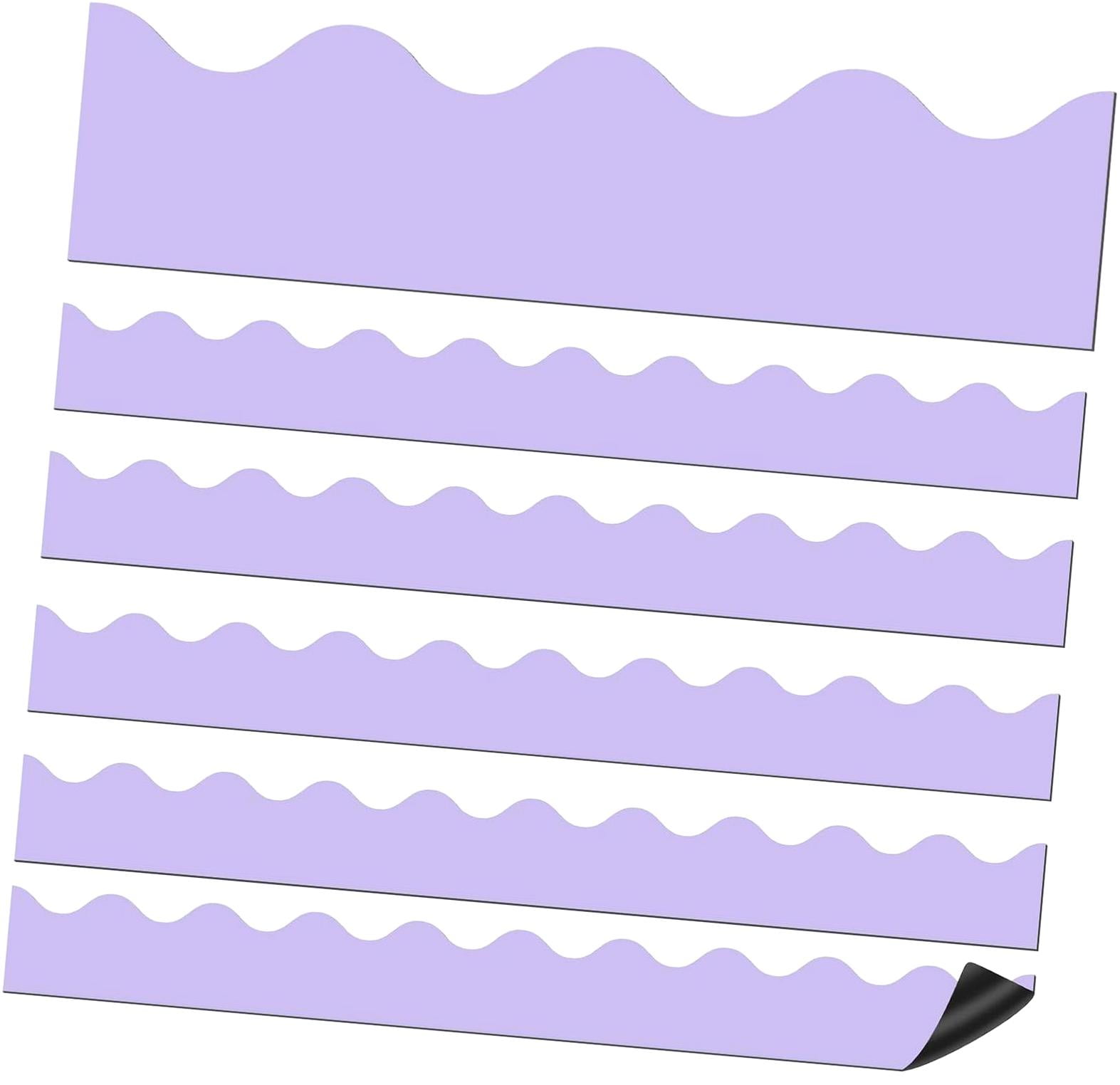 Fuliko 24-Piece Magnetic Borders for Classroom Whiteboard, Scalloped ...