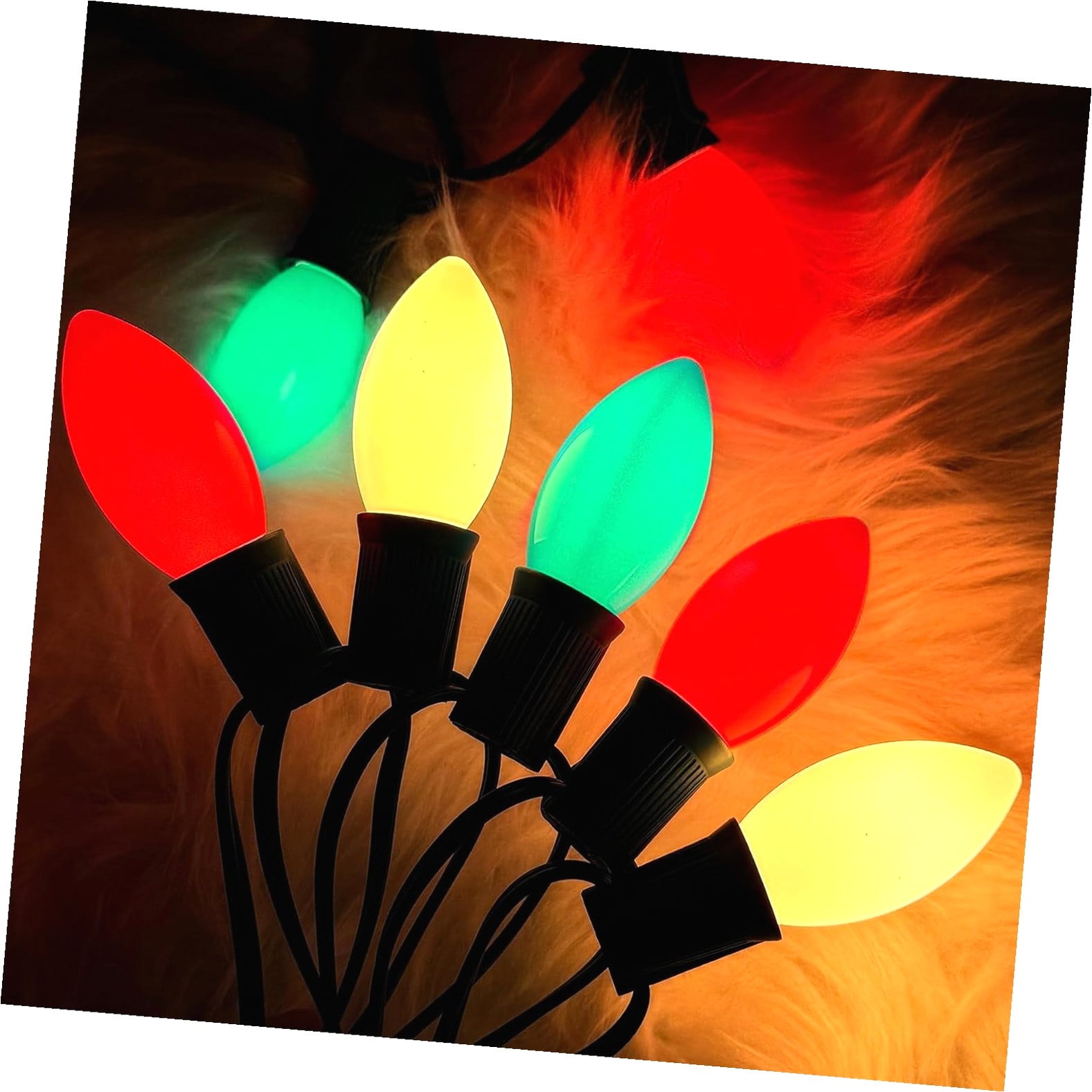Fuliko 25Ft Christmas String Lights, C9 String Lights with 27 0.6W ...