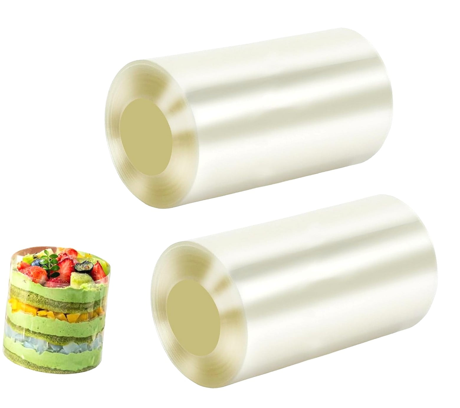 Fuliko 2PCS Cake 3 × 394inch, Acetate Sheet Cake Rolls, Clear Cake ...