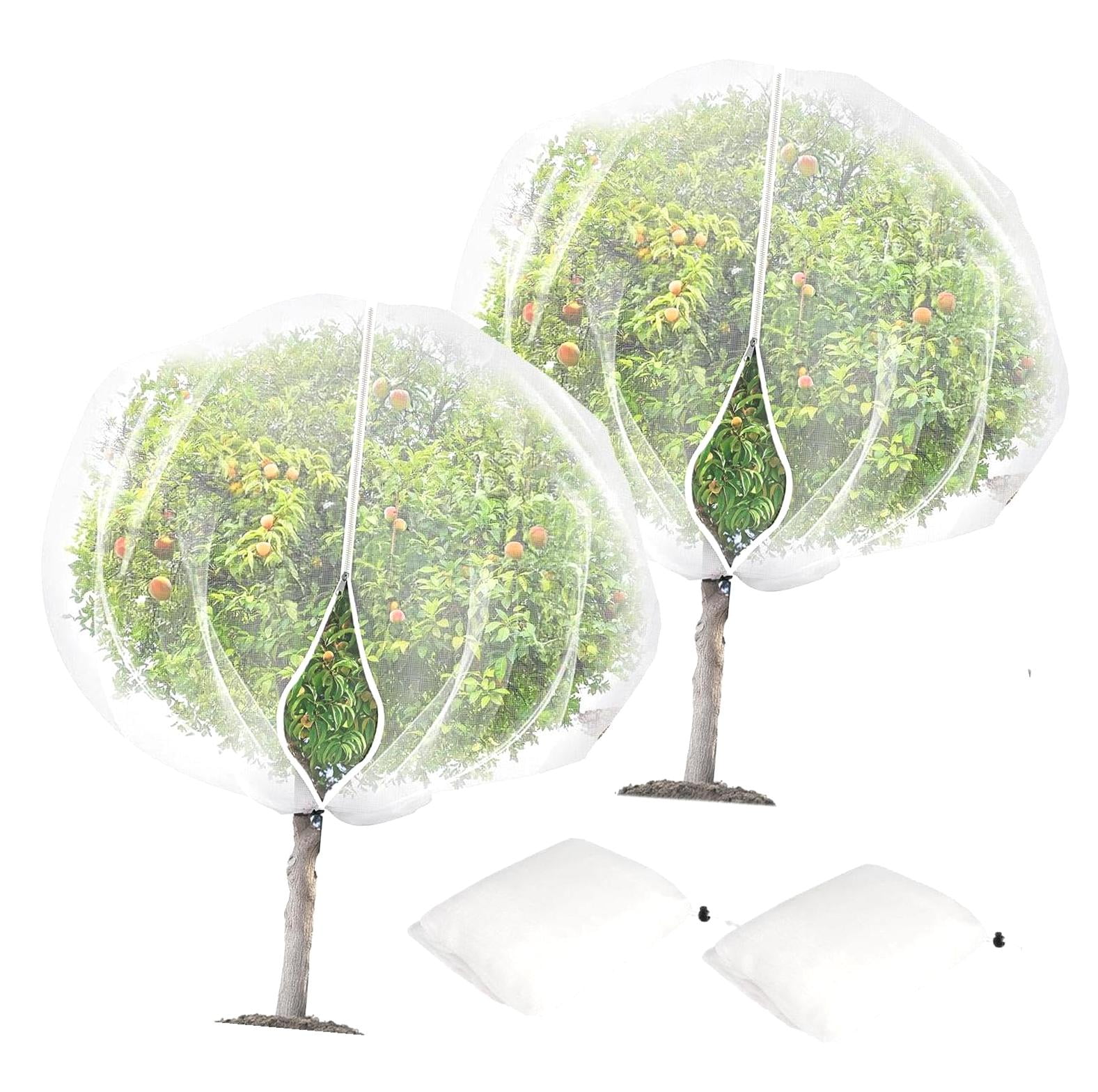 Fuliko 2Pcs 10X10ft Fruit Tree Protectors for Birds and Squirrels –Bird ...