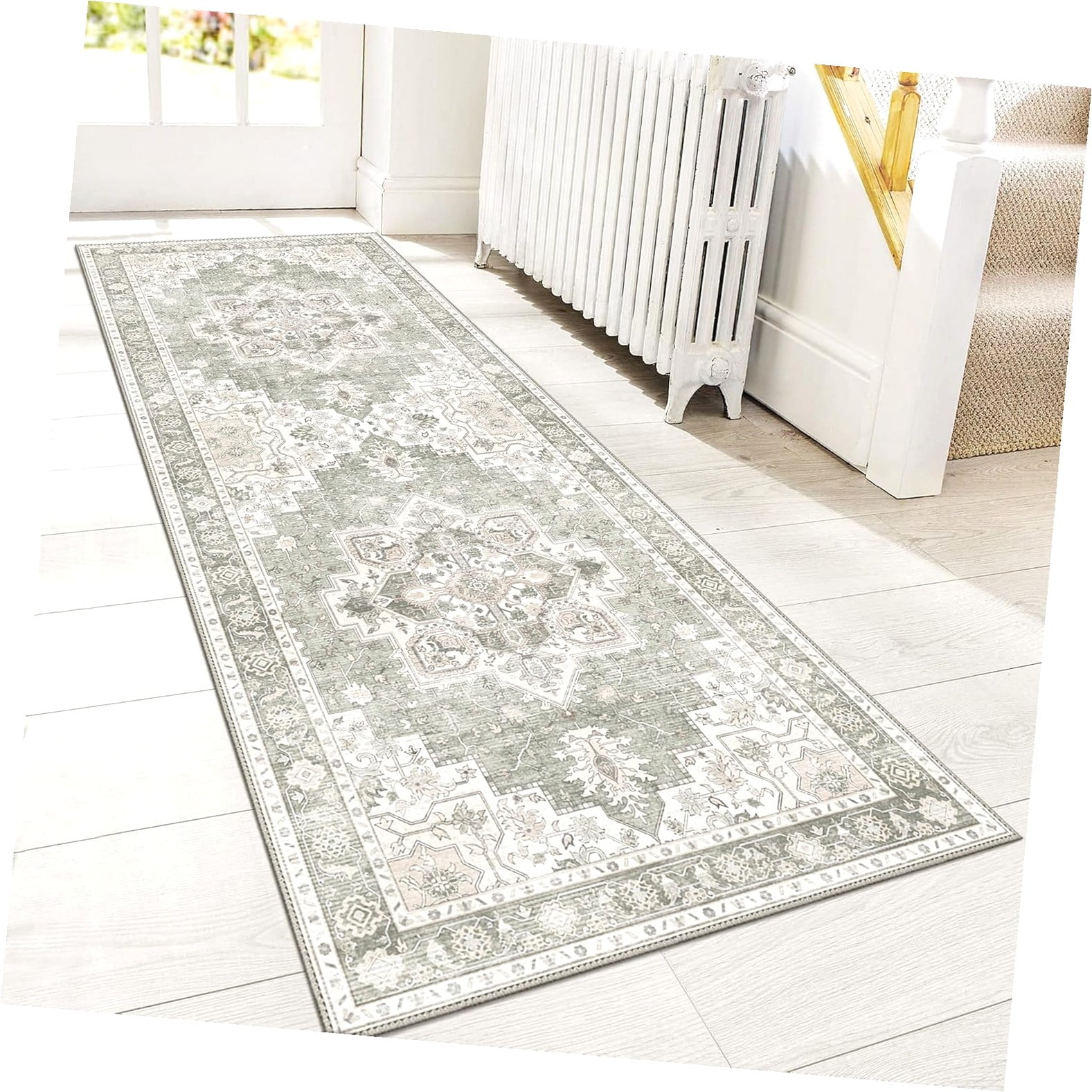 Fuliko 2x10 Runner Rugs for Hallway, Machine Washable Rugs, Low Pile ...