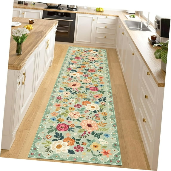 Fuliko 2x8 Runner Rug for Hallway, Washable Kitchen Runner Rug with ...