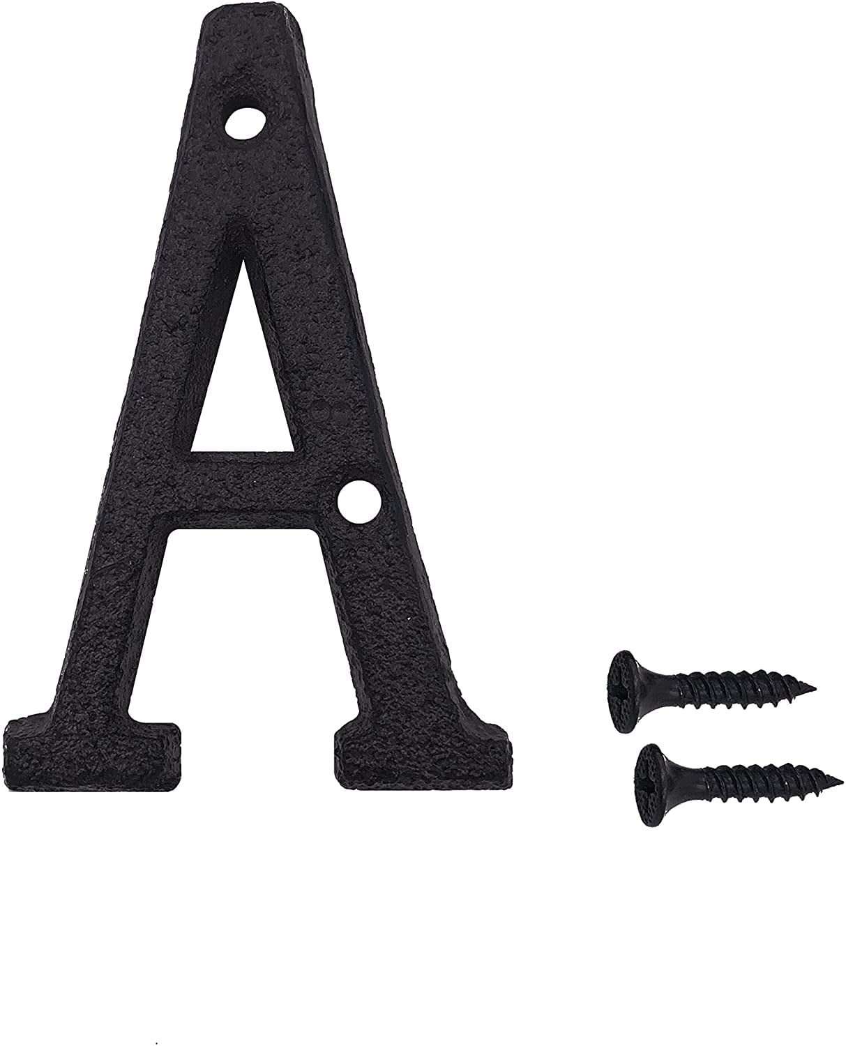 Fuliko 3 Inch Wrought Iron House Number, Matching Screws Included ...