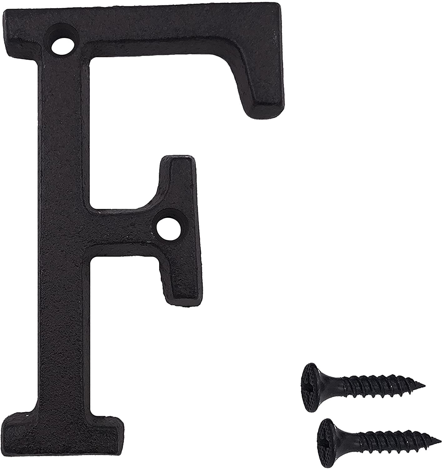 Fuliko 3 Inch Wrought Iron House Number, Matching Screws Included ...