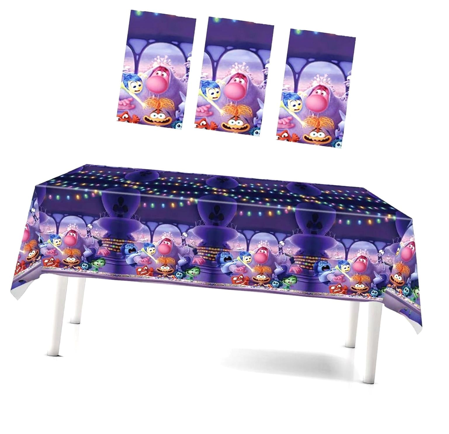 Fuliko 3 Pieces Inside Out Tablecovers, Oil-Resistant Vinyl Tablecloth ...