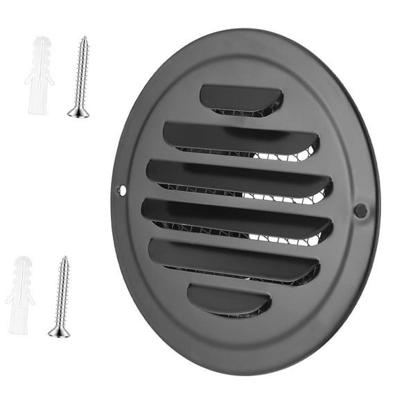 Fuliko 3 inch White Air Vents Cover, Louvered Grille Cover Vent Hood ...