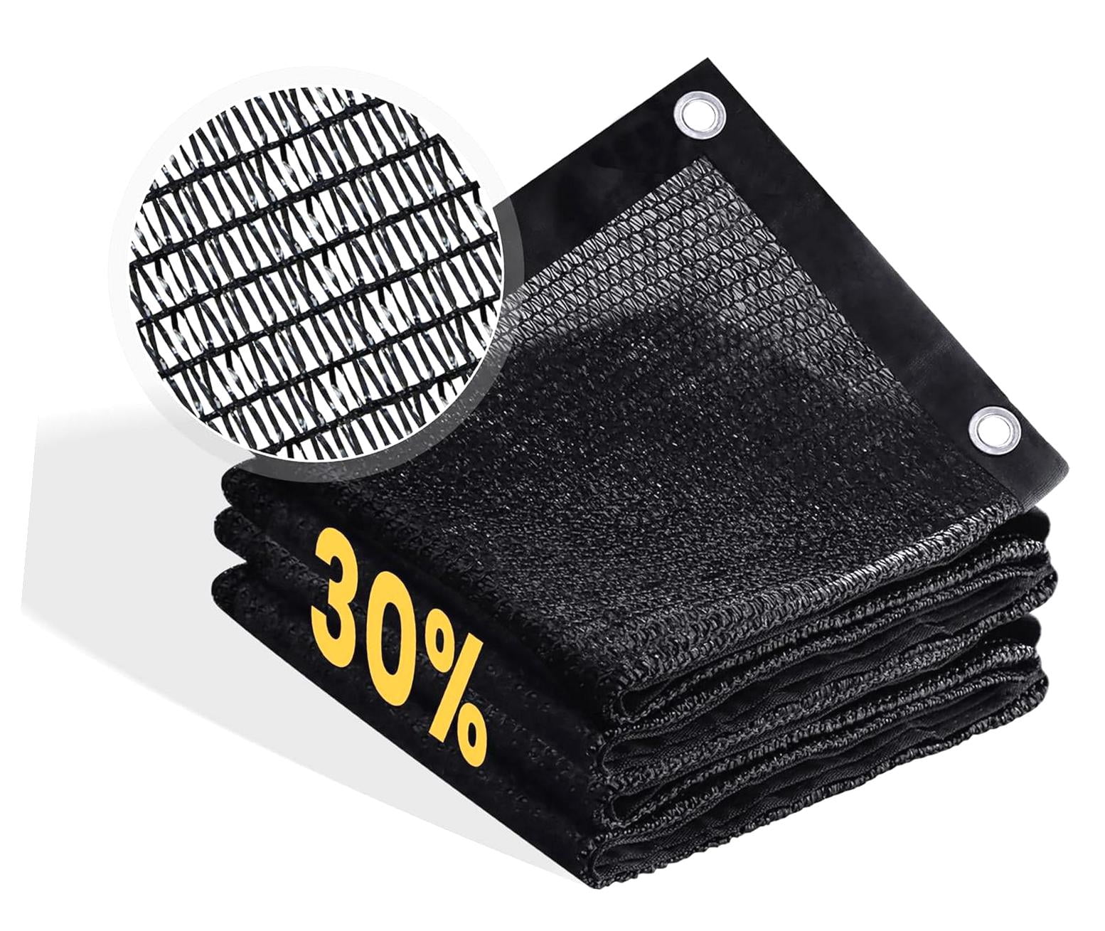Fuliko 30% Shade Cloth, 8x12FT Mesh with Grommets Every 3 FT, Sun Shade ...
