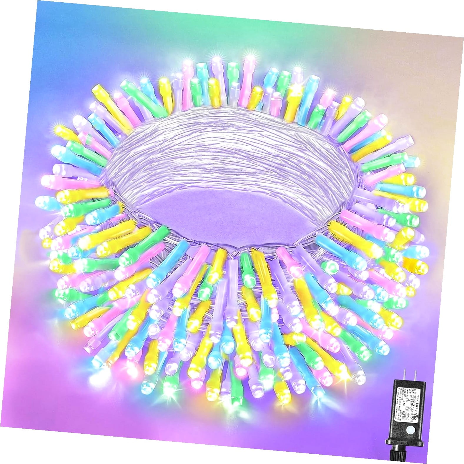Fuliko 300 Christmas Lights Indoor, Connectable 100FT String Lights ...