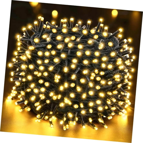 Fuliko 300 Christmas Lights, Warm White Christmas Tree Lights for ...
