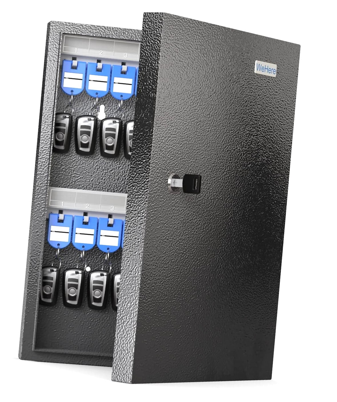 Fuliko 32 Key Cabinet Organizer, Key Lock Box, Key Safe Storage Lockbox ...