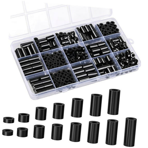 Fuliko 330 Pcs Nylon Electrical Outlet Spacers Kit - Non-Threaded Round ...