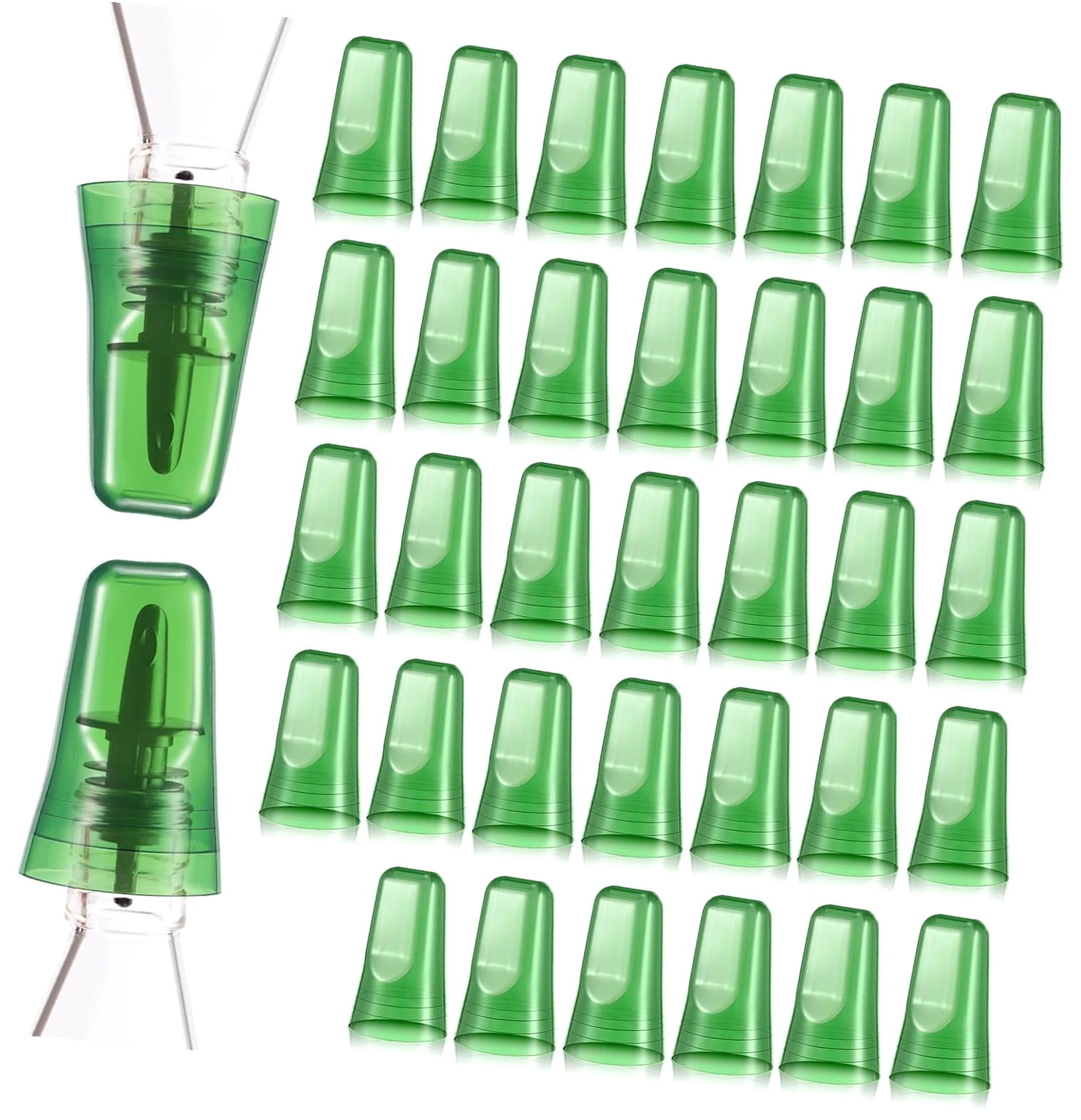 Fuliko 36 Pieces Pour Spout Covers Toppers for Bottles Pour Dispenser ...