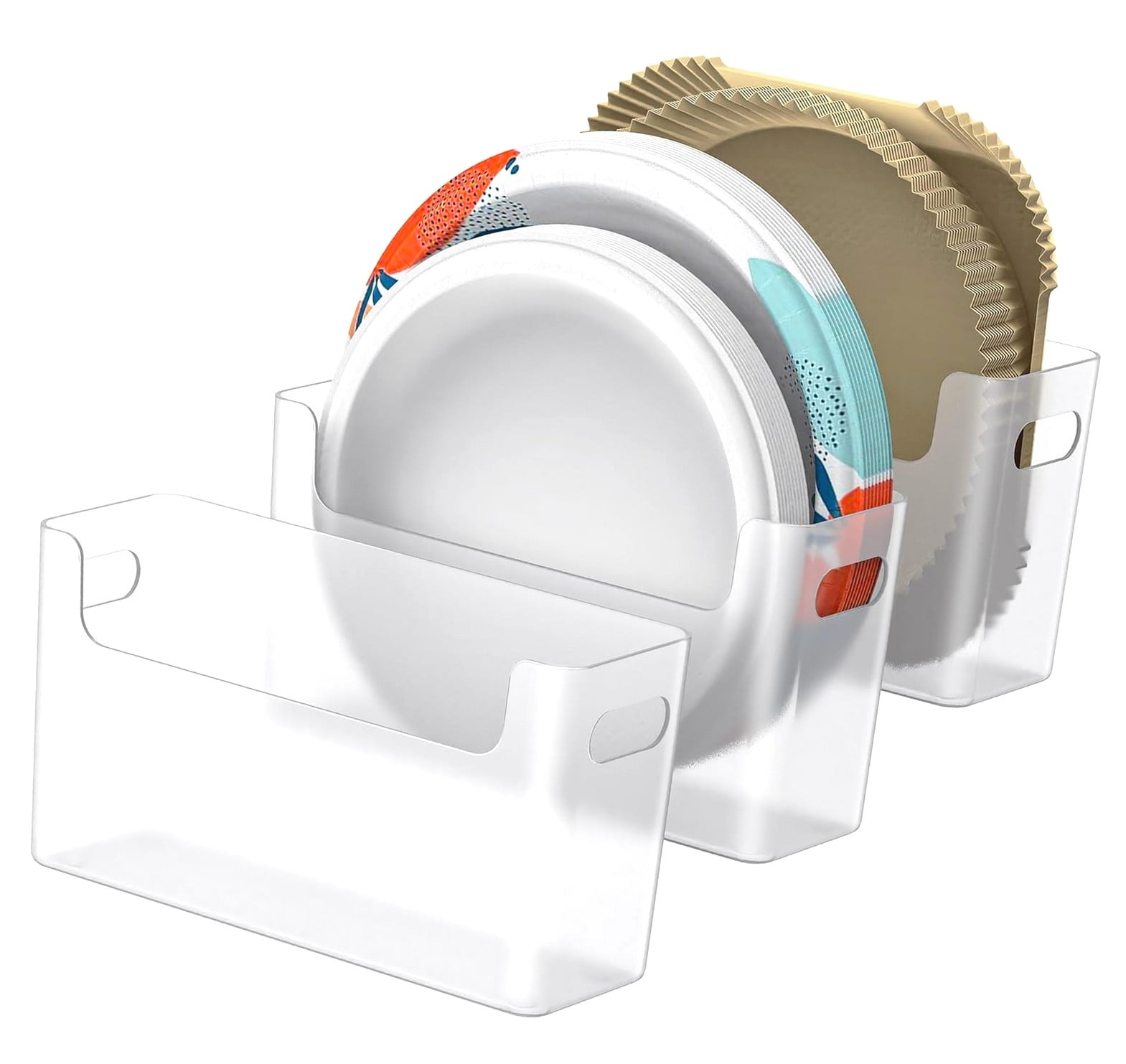 Fuliko 3Pcs Paper Plate Dispenser for 6-9.5 Inch Plates, -Saving ...