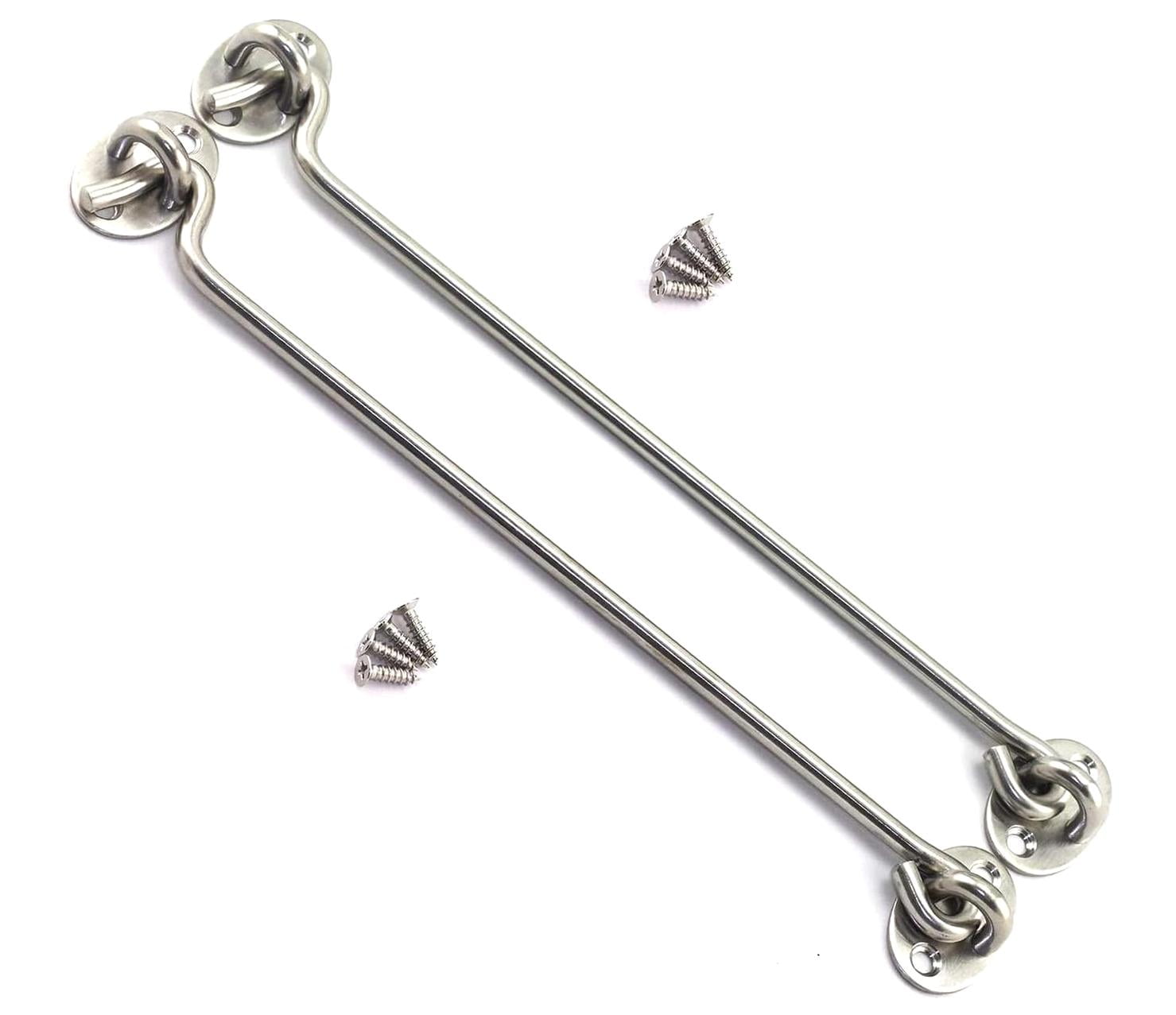 Fuliko 4 Inch Cabin Hook Eye Wind-Proof Lock Shed Steel Gate Door ...