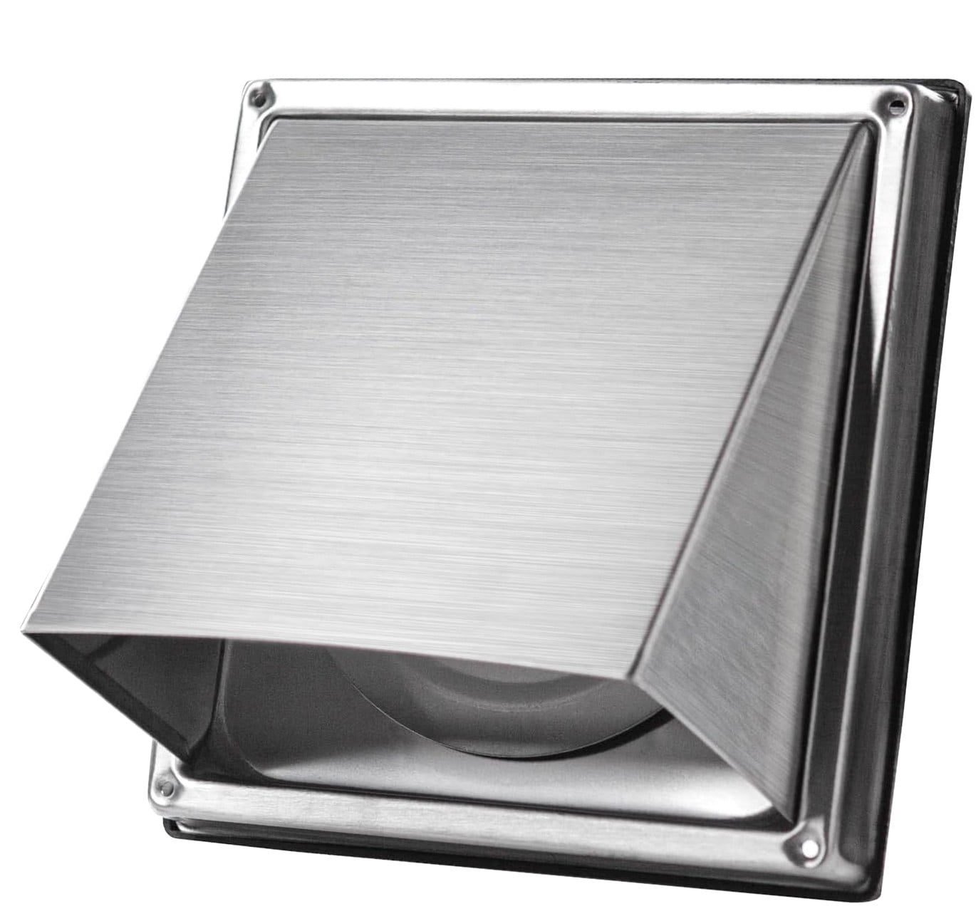 Fuliko 4-Inch External Extractor Wall Vent Cushioned Non Return Flap ...