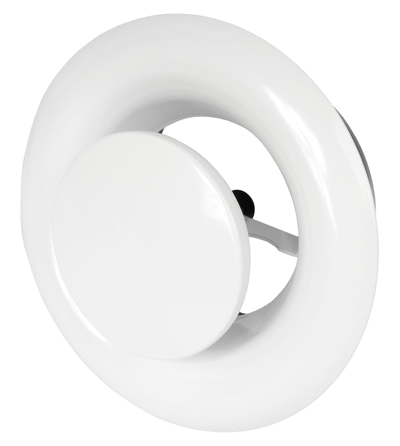 Fuliko 4" Inch White Steel Exhaust Diffuser with Flange Soffit Vent Air ...