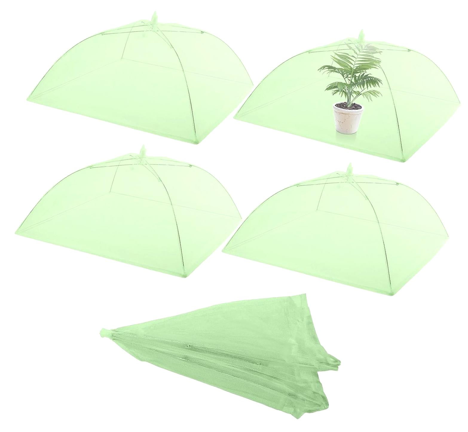 Fuliko 4 Pack Mesh Plant Cover, Screen Cloche Dome Protector Tent ...